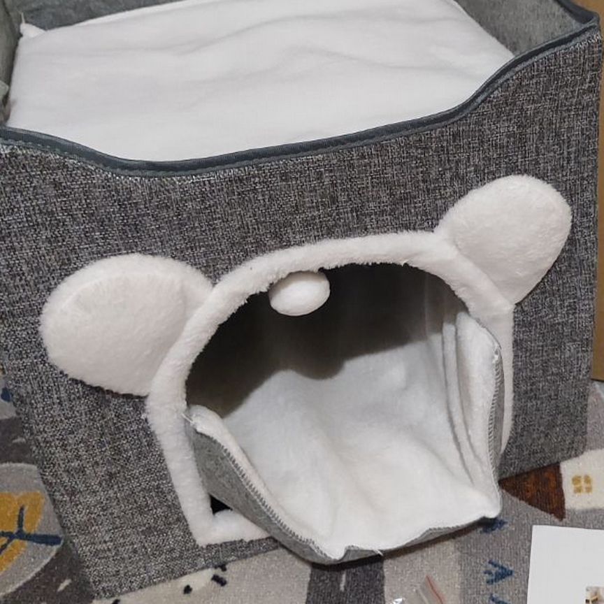 Домик для кошки с когтеточкой новый