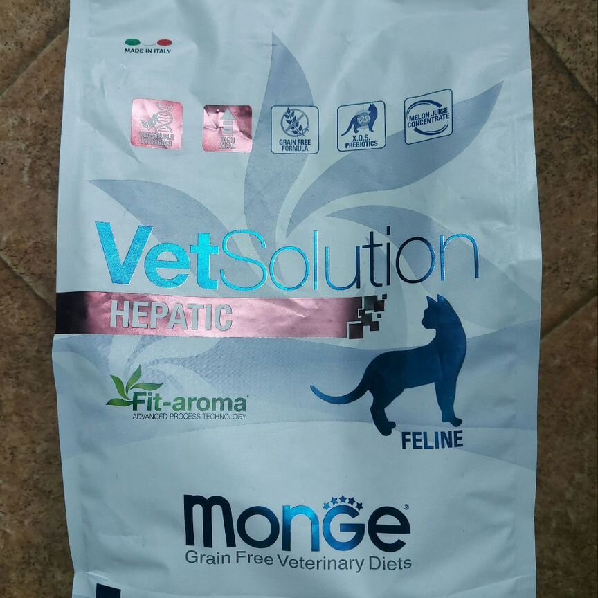 Корм сухой Monge hepatic для кошек, 1.5кг