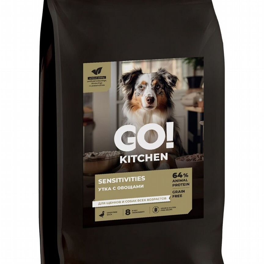 Корм для собак GO Sensitivities Утка с овощами