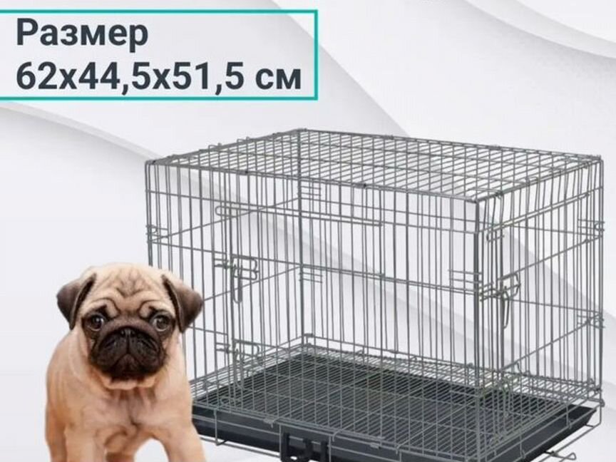 Клетка с фальшдном 62х44х51