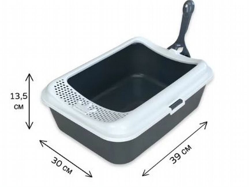 Кошачий лоток большой с крышкой