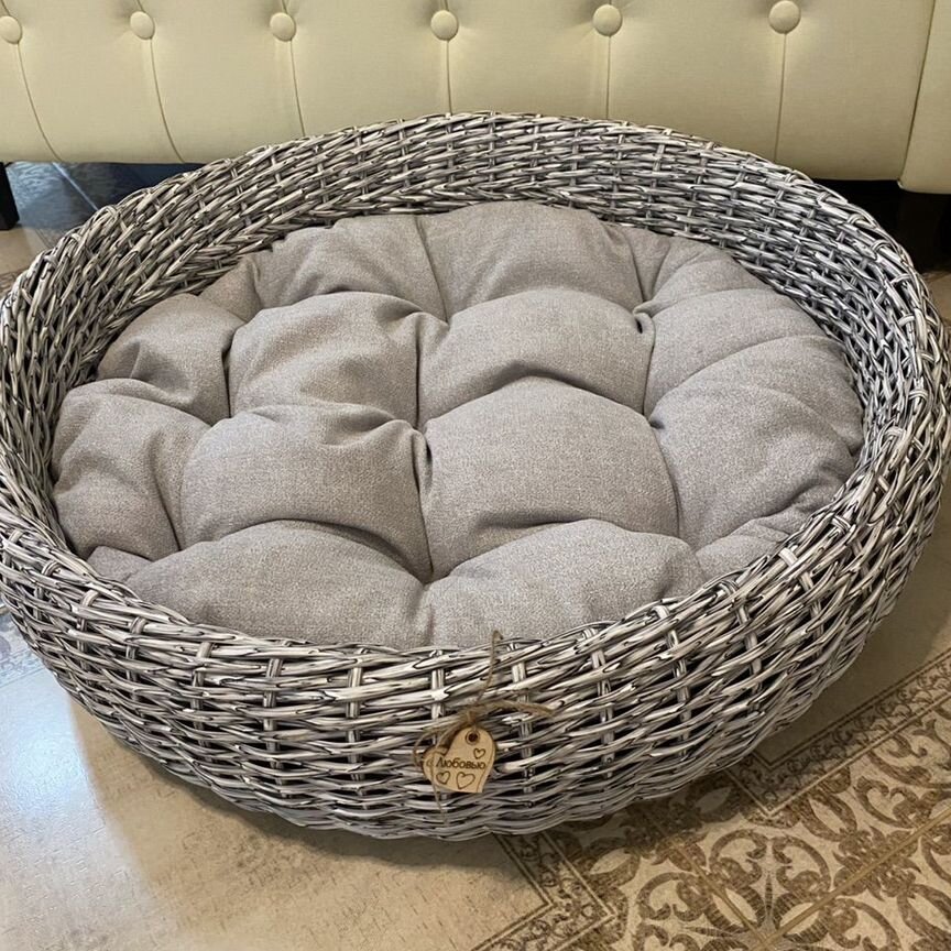 Лежанка для животных из ротанга