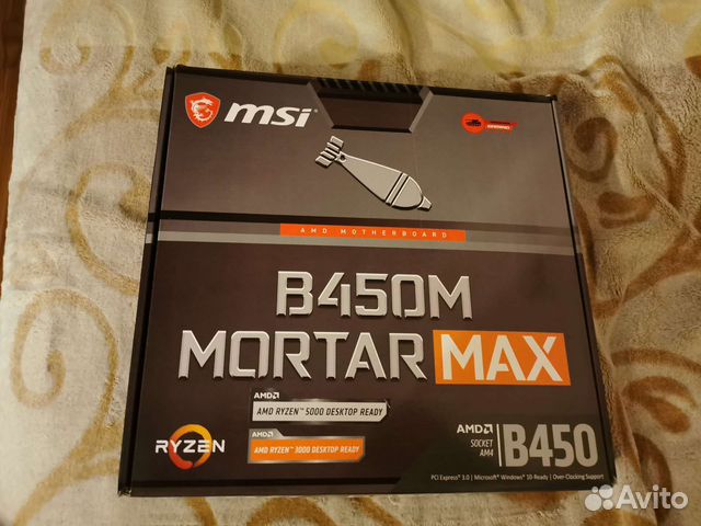 Материнская плата MSI b450 Mortar max купить в Костроме | Электроника ...