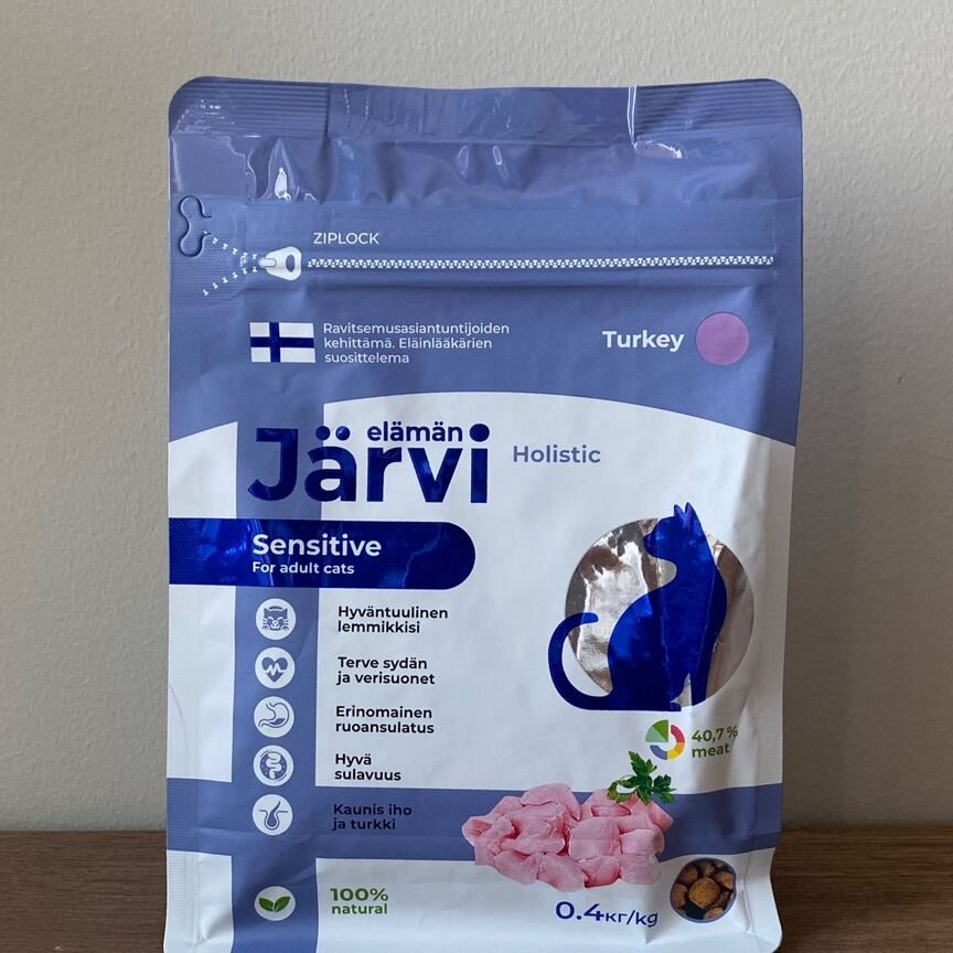 Корм для кошек jarvi sensitive 400 г