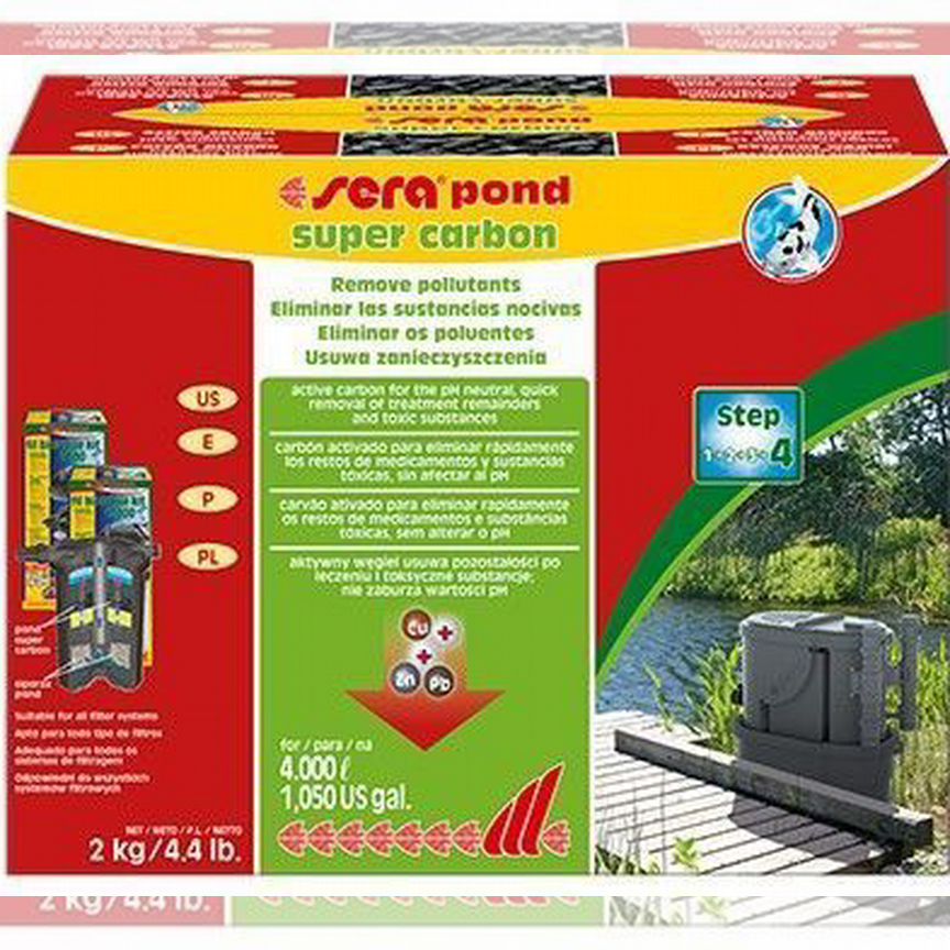 Sera pond super carbon Активированный уголь 2 кг