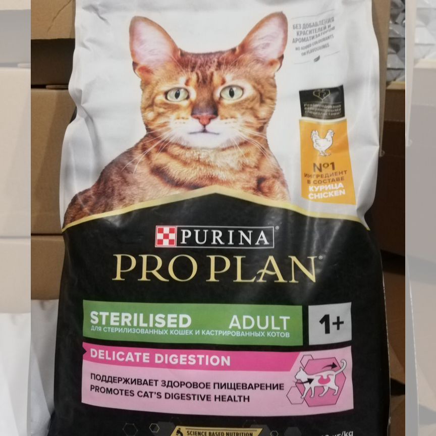 Корм для стерилизованных кошек проплан курица 10кг