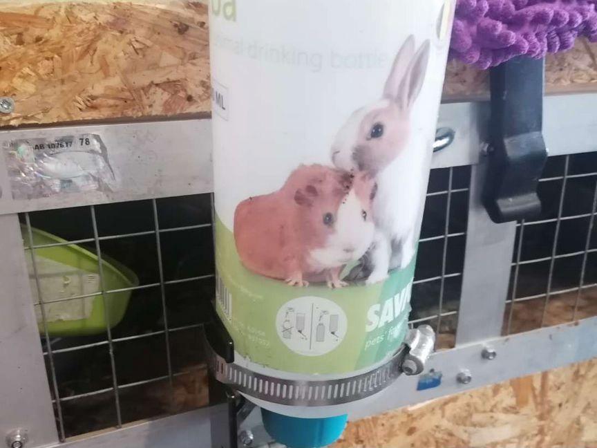 Крепление для поильника в клетку/вольер