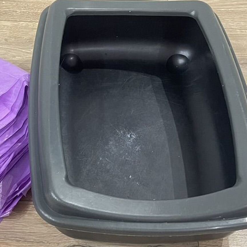 Кошачий лоток большой с пакетами