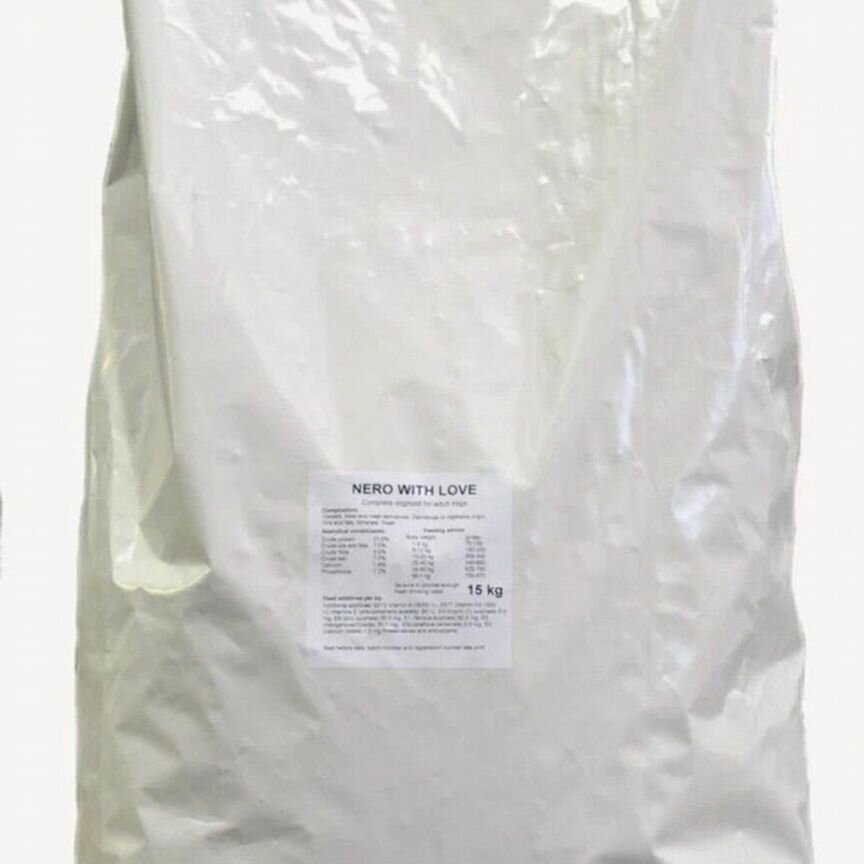 Корм для собак 18 кг nero gold
