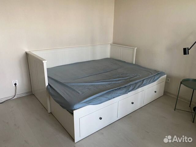 Кровать кушетка икеа IKEA Хемнэс с 2 матрасами купить в Москве | Товары ...