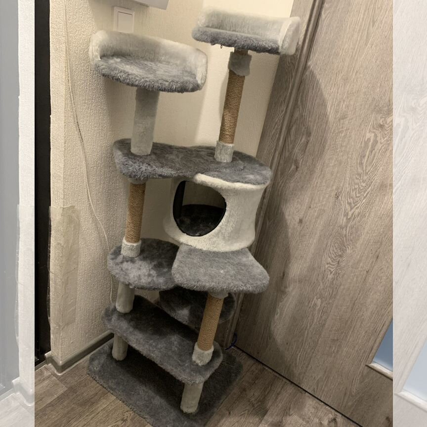 Домик для кошки с когтеточкой