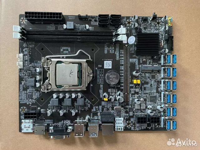 Материнская плата с процессором b75 12gpu купить в Лесном Городке | Электроника | Авито