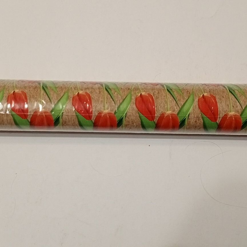 Упаковочная бумага 67*97см тюльпаны 1шт