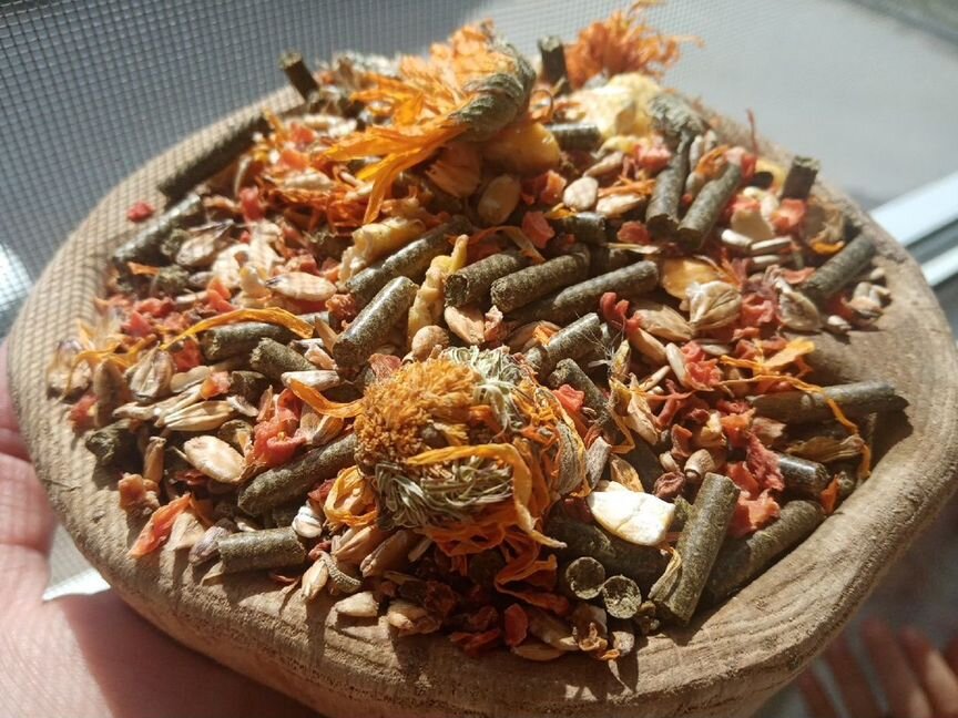 Корм для Морских свинок Жар птица жёлтые Мюсли вес