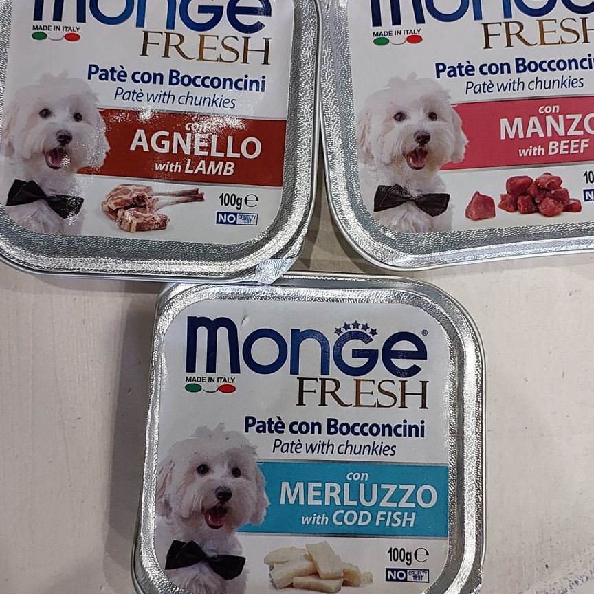 Корм для собак monge влажный