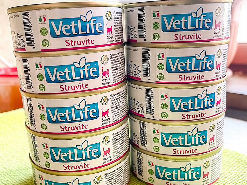 Консервы Farmina VetLife Struvite для кошек -10 шт