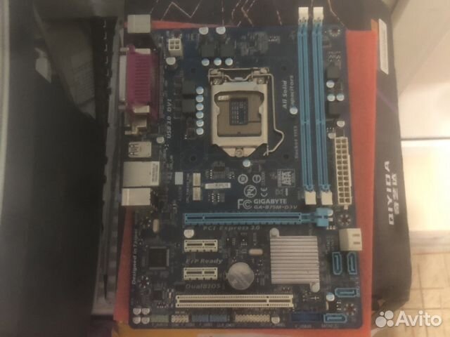 Материнская плата gigabyte ga-b75m-d3v 1155 купить в Москве ...