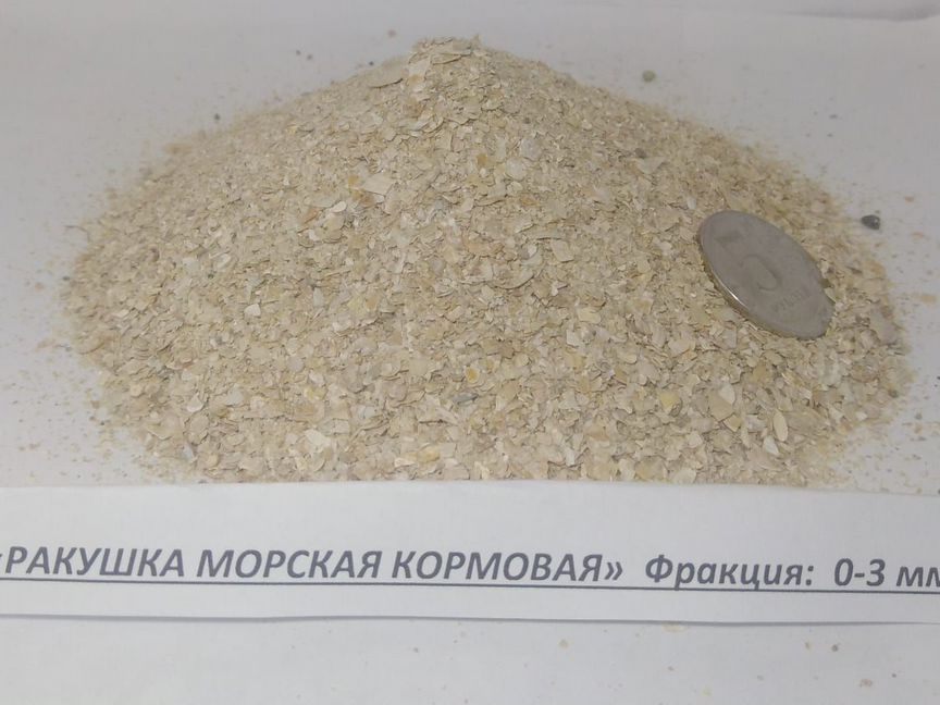 Ракушка морская кормовая оптовые поставки