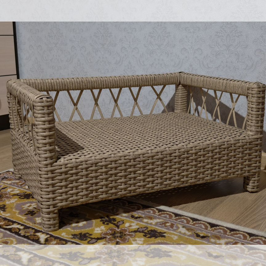 Лежанка для животных из ротанга