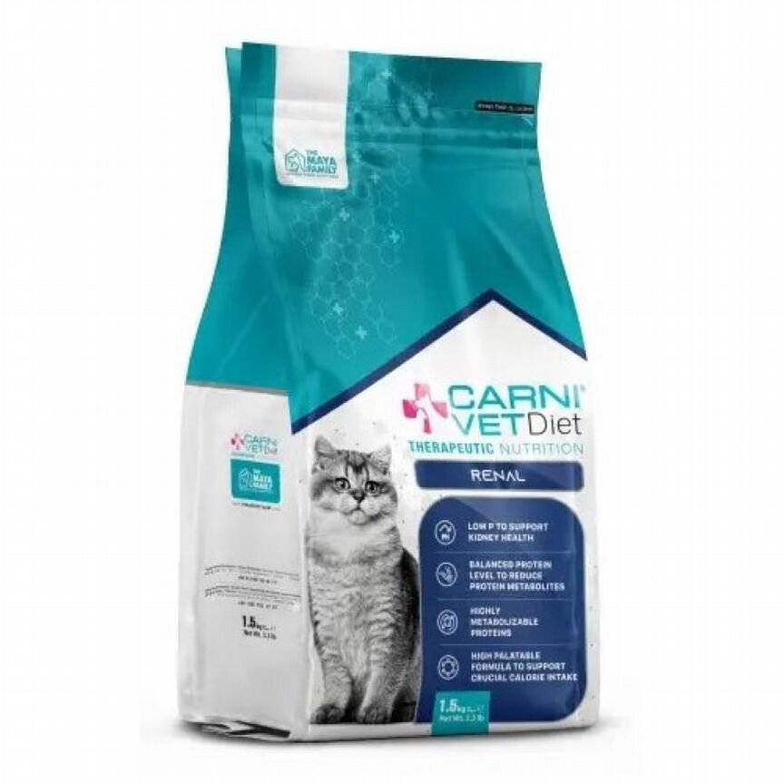 Сухой корм carni Vet Diet Cat Renal для кошек при хронической почечной недостатоточности