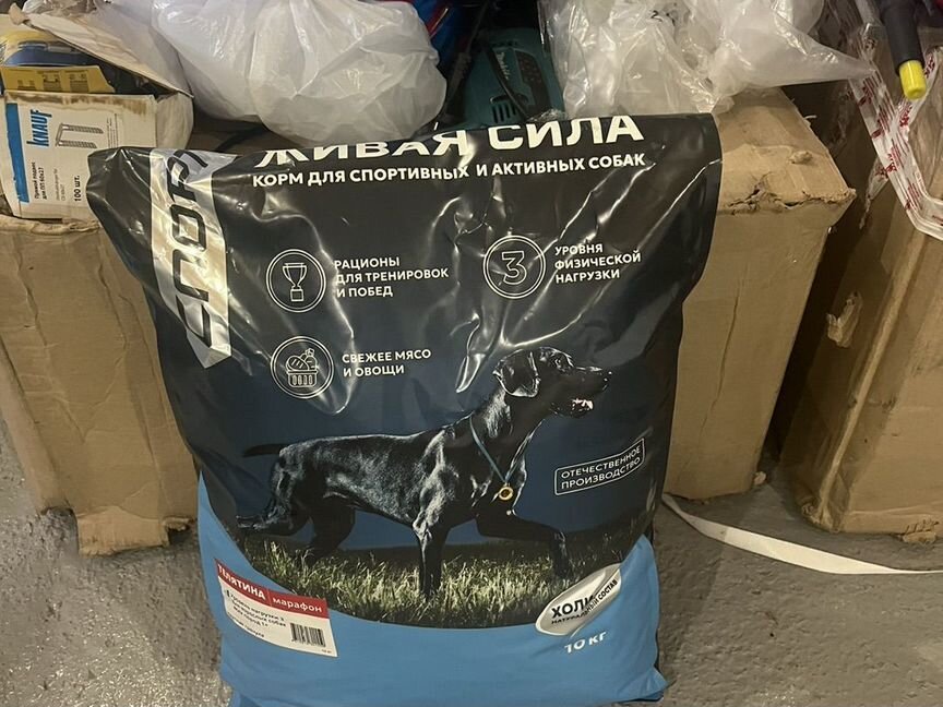 Корм для собак живая сила