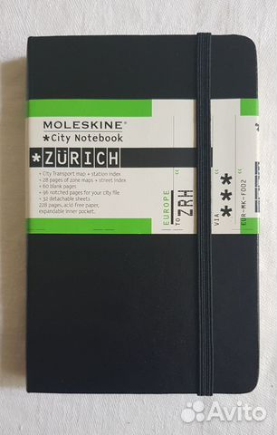 Moleskine серия City Notebook: Zurich, 2008 год купить в Красном Селе ...