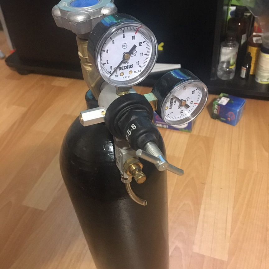 Балон co2 для аквариума