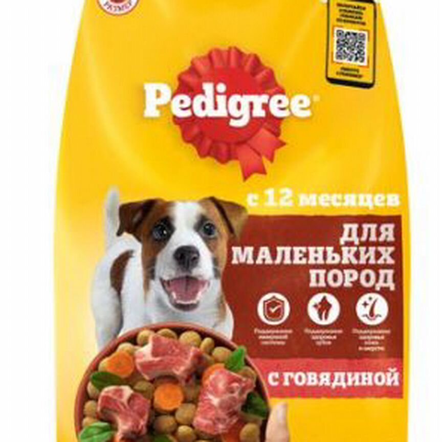 Сухой корм Pedigree для взрослых собак маленьких п