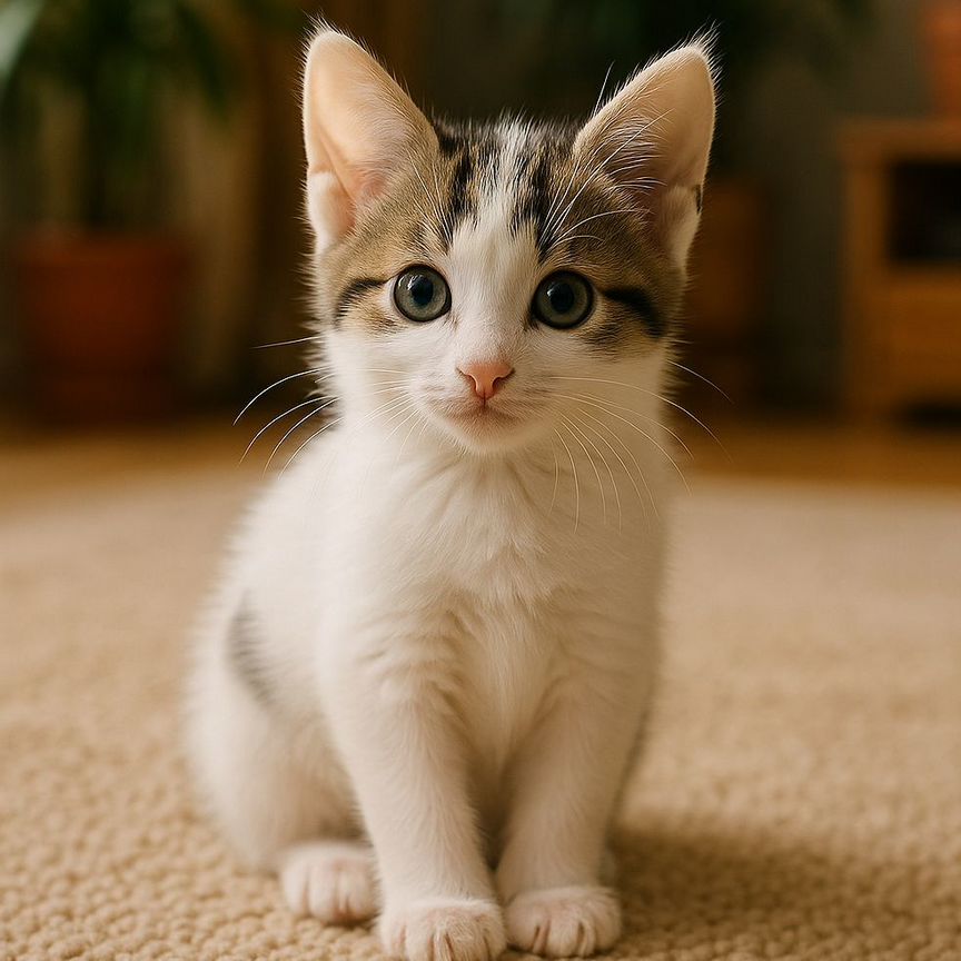 Котенок-девочка ищет любящую семью