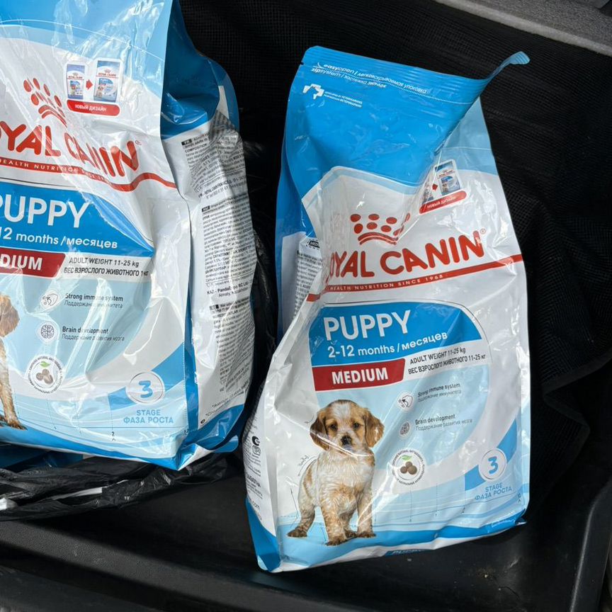 Корм для собак royal canin puppy medium