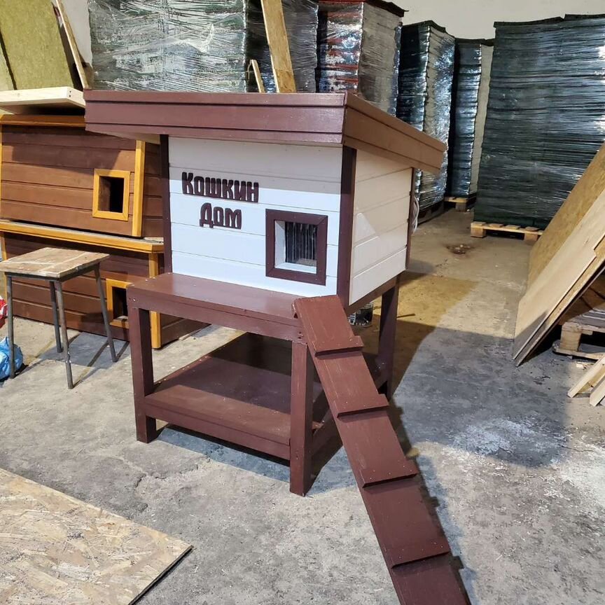 Утепленный домик для кошки