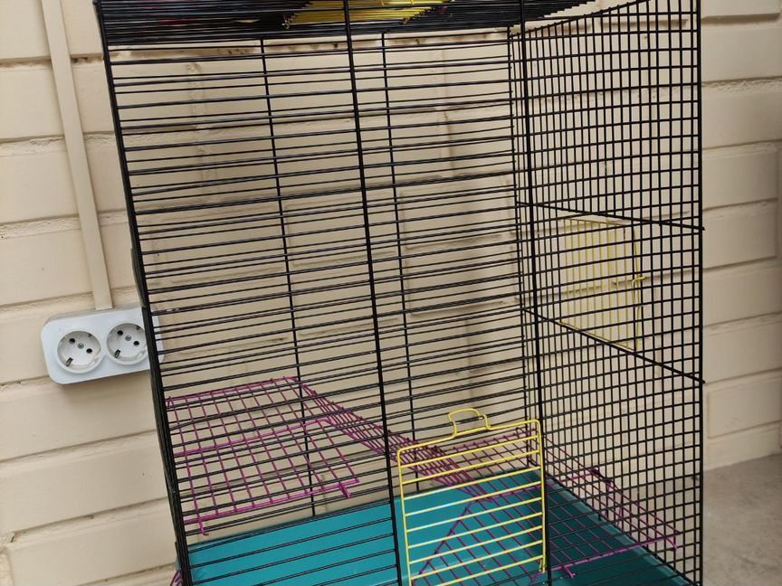 Клетка, для мышей, домик, тоннель и наружная труба