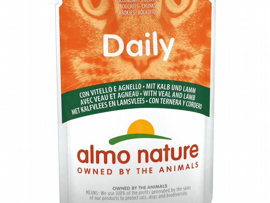 Almo Nature консервы паучи для кошек "Меню с