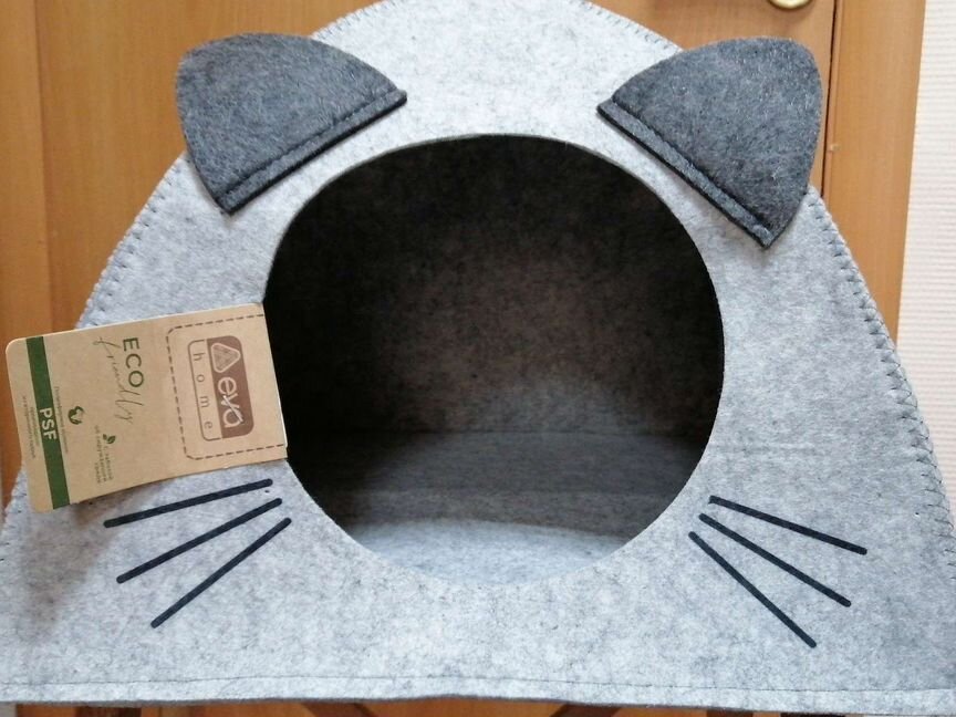 Войлочный складной домик для кошки. Новый