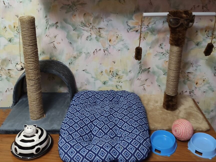 Когтедерки,лежанки,миски,игрушки. Цена за комплект