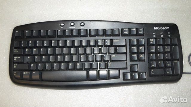 Клавиатура microsoft basic keyboard 1.0a PS/2 черн купить в Москве | Электроника | Авито