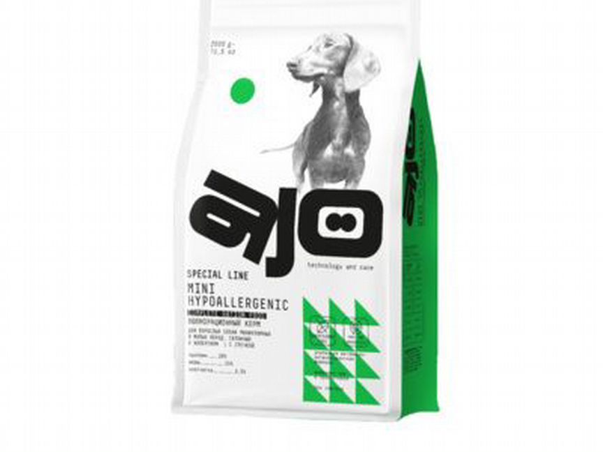 Корм для собак AJO mini Hypoallergenic 12кг