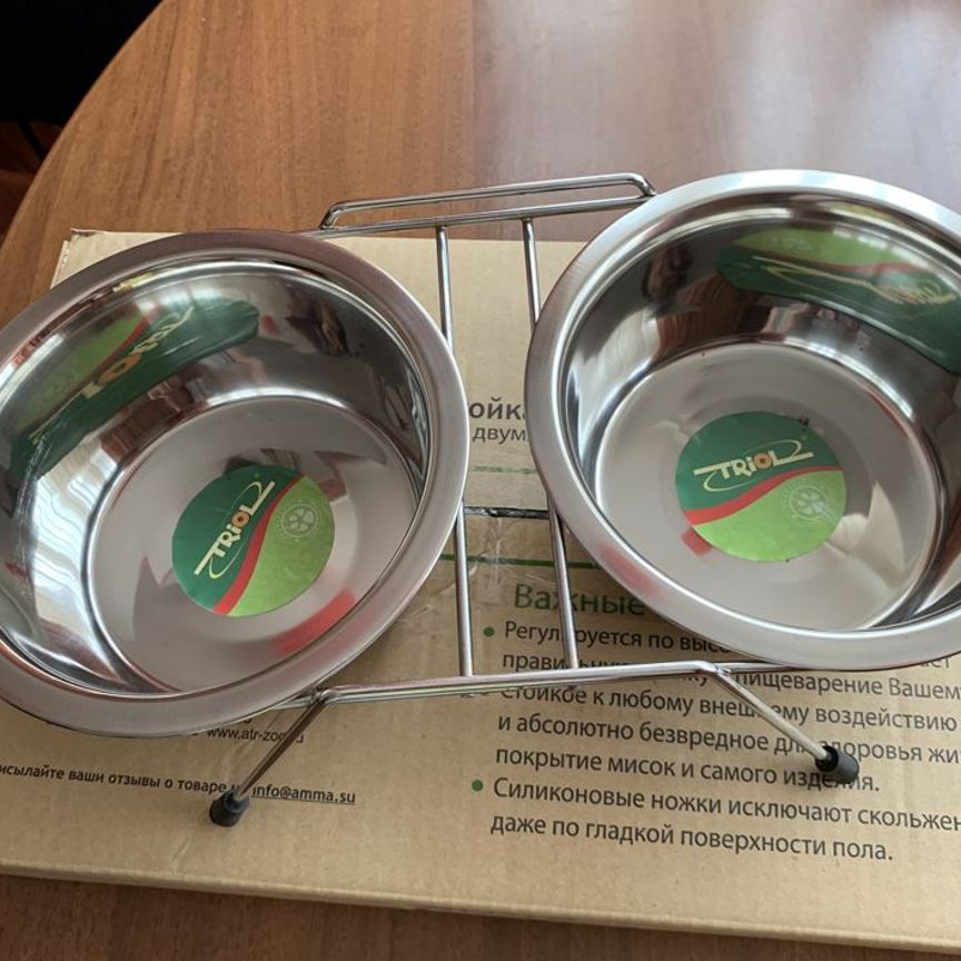 Триол (Triol) миски на подставке по 0,8л