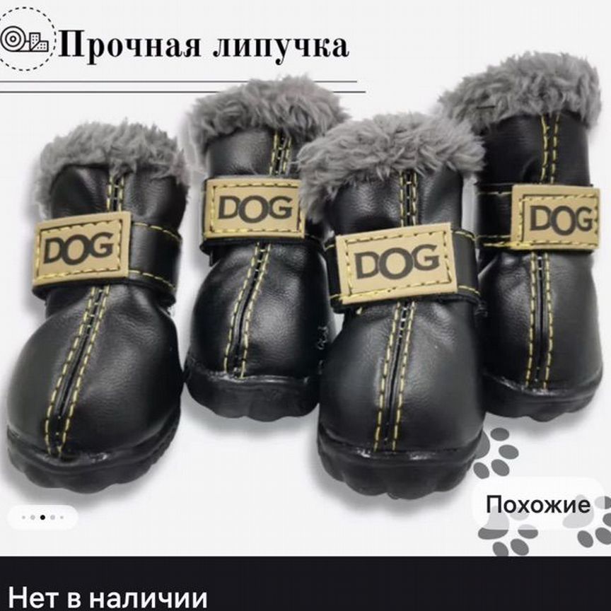 Зимние ботинки обувь до собак