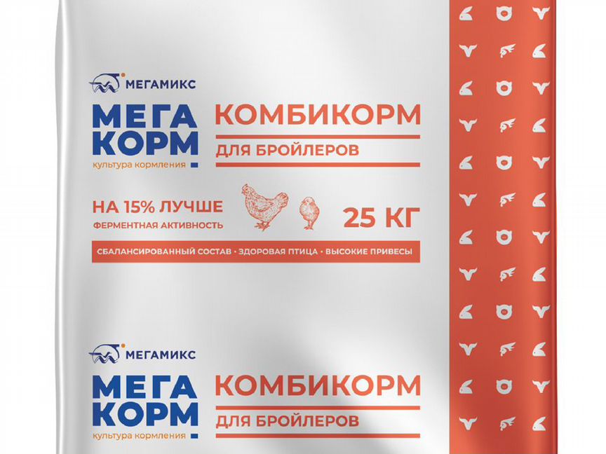 Комбикорма Мегакорм для бройлеров