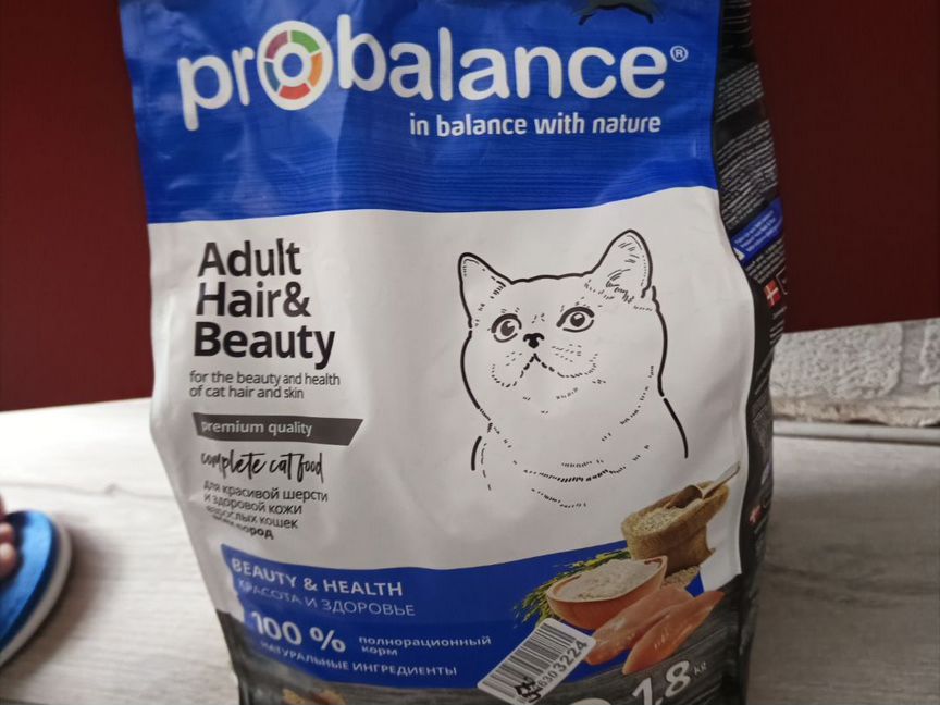 Сухой корм для кошек для шестри и кожи