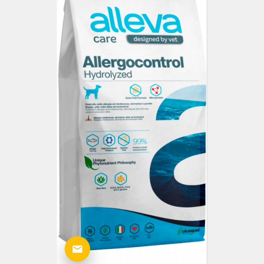 Alleva allergocontrol Аллева 12кг корм для собак