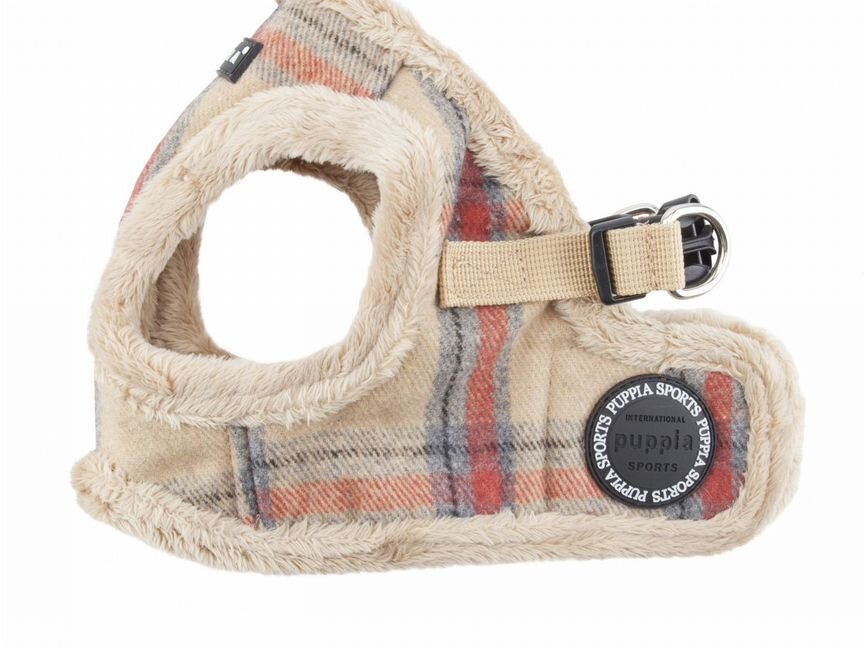 Puppia шлейка-жилетка в клетку "Кэмп", б