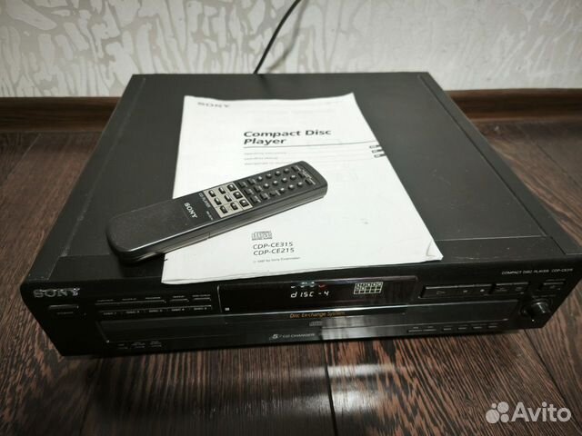Sony CDP-315 CD проигрыватель на 5 дисков + пульт купить в Москве по ...