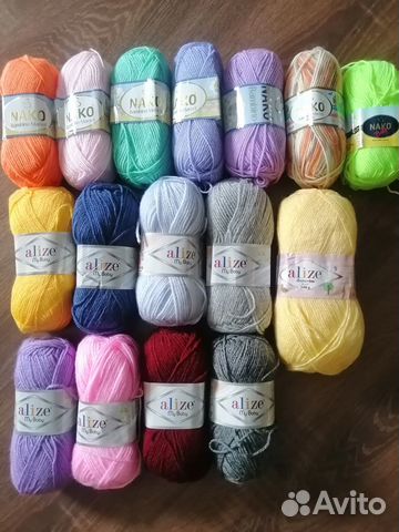 Пряжа alize, yarnart, nako купить в Тюмени с доставкой | Хобби и отдых | Авито