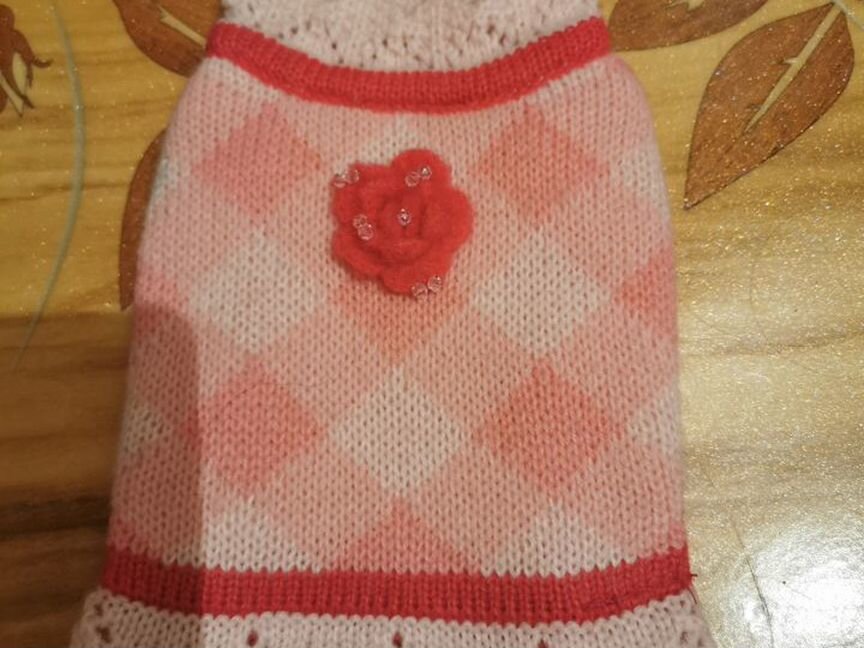Джемпер для маленькой собачки. размер S