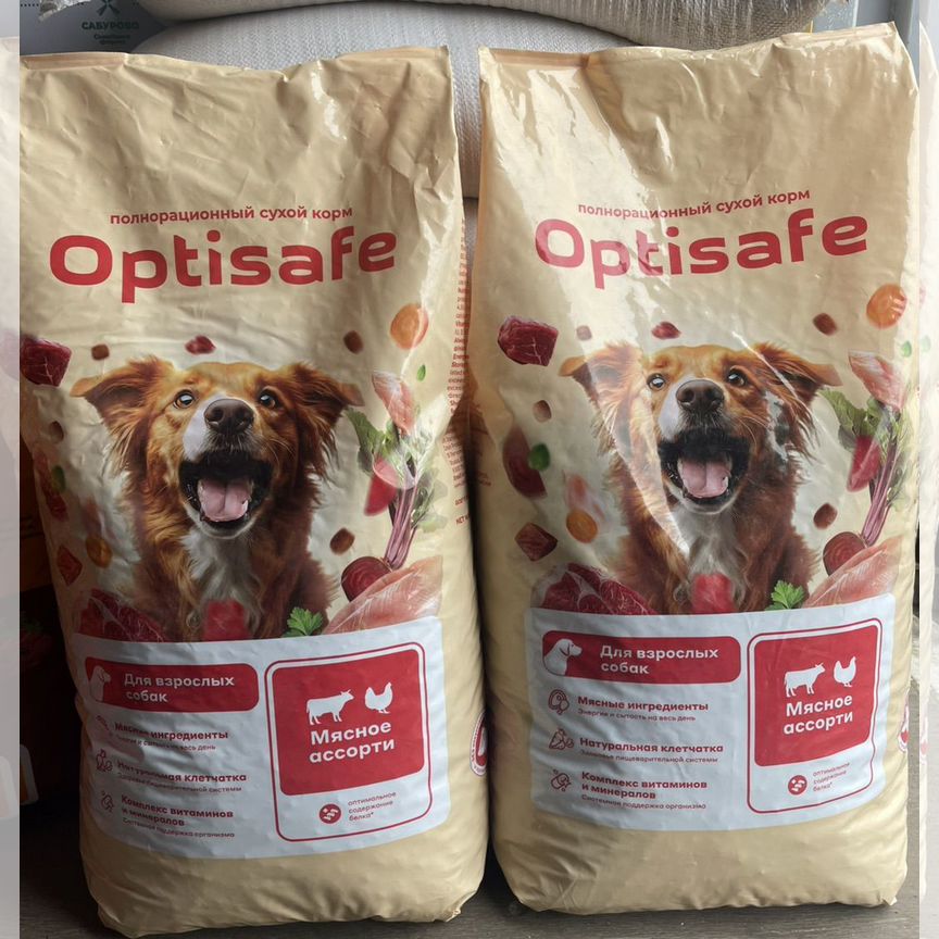 Полнорационный сухой корм для собак Optisafe
