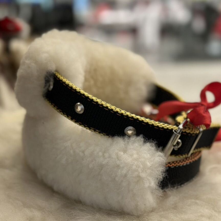 Ошейник для собаки с мехом