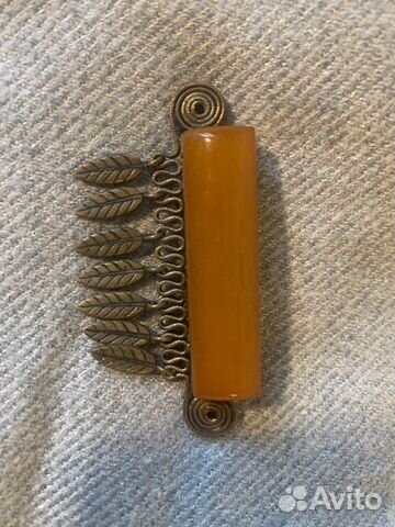 Брошка с янтарем СССР купить в Москве | Личные вещи | Авито