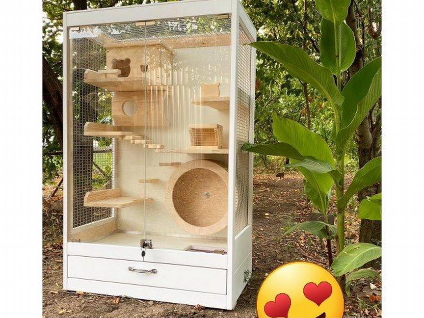 Витрина для шиншиллы, дегу, хорька белки бурундука